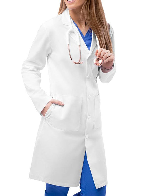 Shop Adar 808 Unisex 40 Inch Midriff Back White Laboratory Coat