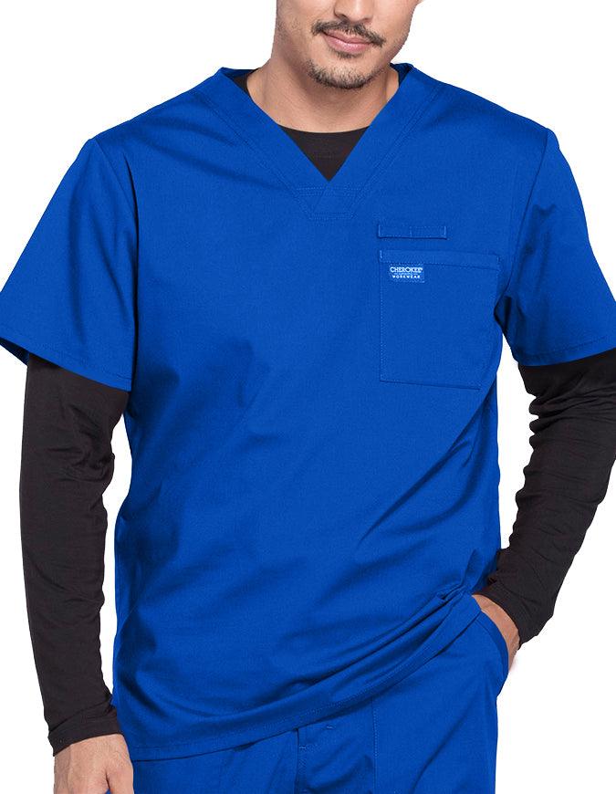 Shop Cherokee Workwear WW675 Professionals Men's V-Neck Basic Scrubs Top