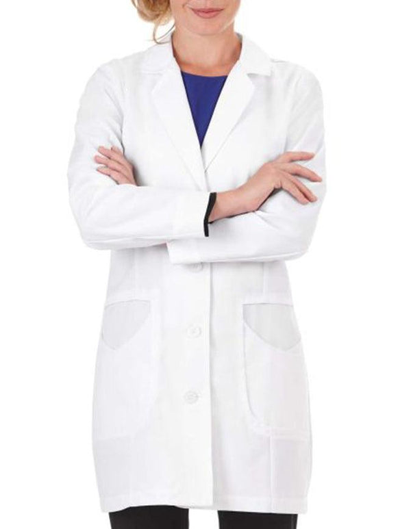 Shop META 924 Pro Women's 33 Inch High Collar Stretch Lab Coat